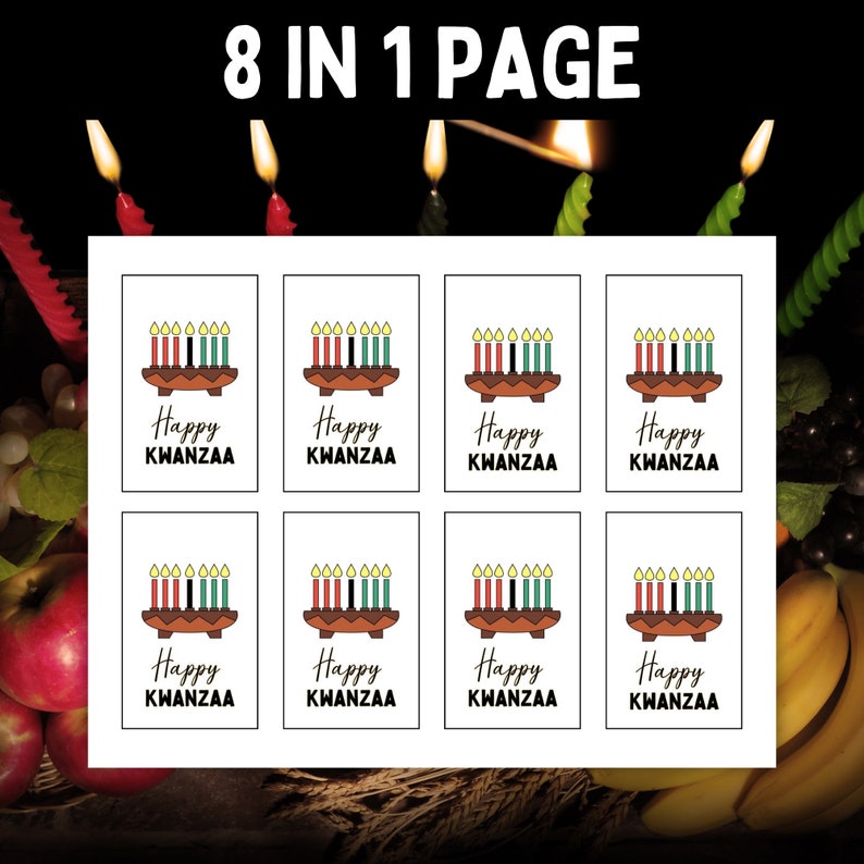 Printable Kwanzaa Gift Tag, Kwanzaa Gift Tags Printable, African ...