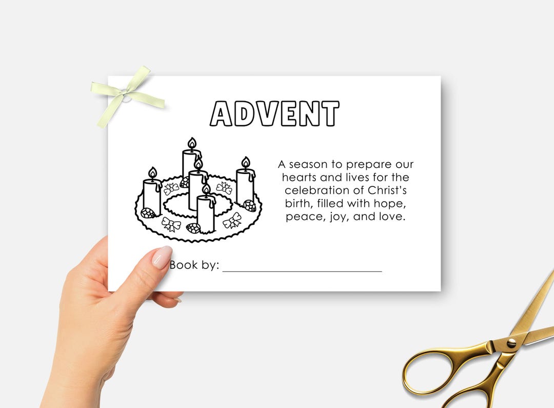 Christmas Advent, Printable Mini Bible Book, Sunday School Craft, Kids ...
