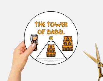 Cain and Abel, Printable Bible Coloring Wheel, Sunday School Craft ...