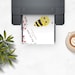 First Day of School Handprint Art, Bee Back to School Printable, Kids ...