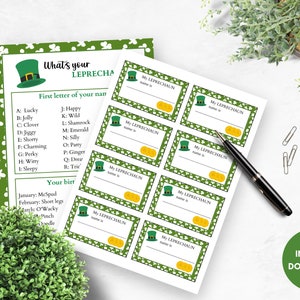 Whats Your Leprechaun Name, What's My Leprechaun Name, St Patricks Day ...