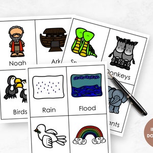 Noah's Ark, Printable Bible Scavenger Hunt, Sunday School Game, Kids ...