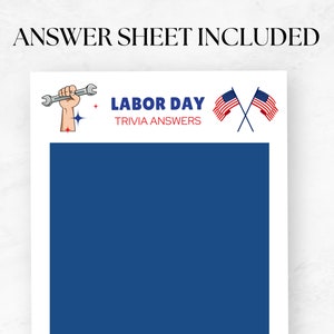 Labor Day Trivia, Fun Printable Labor Day Game for Kids and Adults ...
