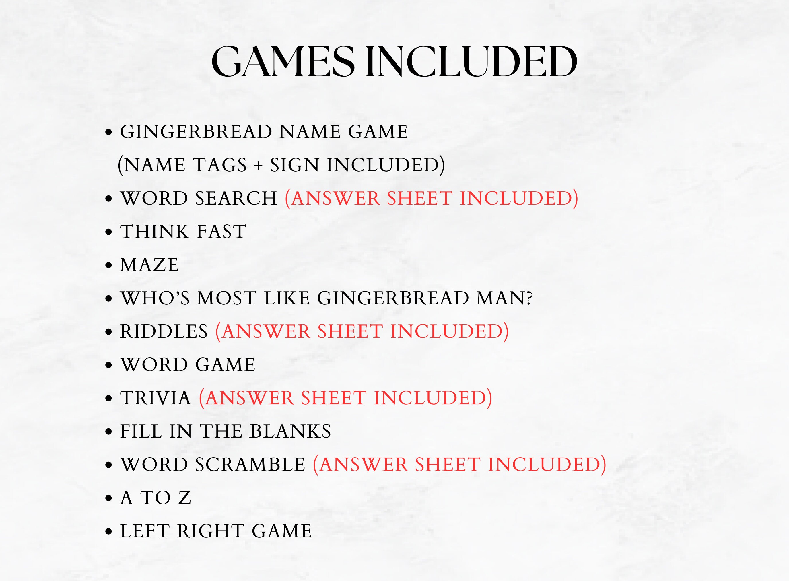 12 Printable Gingerbread Games, Fun Christmas Activities for Kids and ...