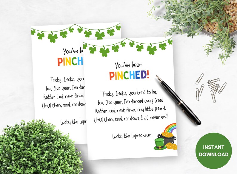 Printable Leprechaun Letter, Leprechaun Trap Note, St Patricks Day ...