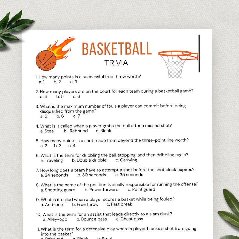 Basketball Printable Games - Etsy Australia