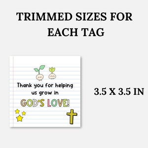 Sunday School Teacher Gift Tag, Printable Bible Study Religious Tags ...