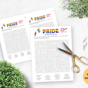 8 Printable Pride Month Party Games, LGBTQ+ Pride Games Bundle, LGBTQ ...