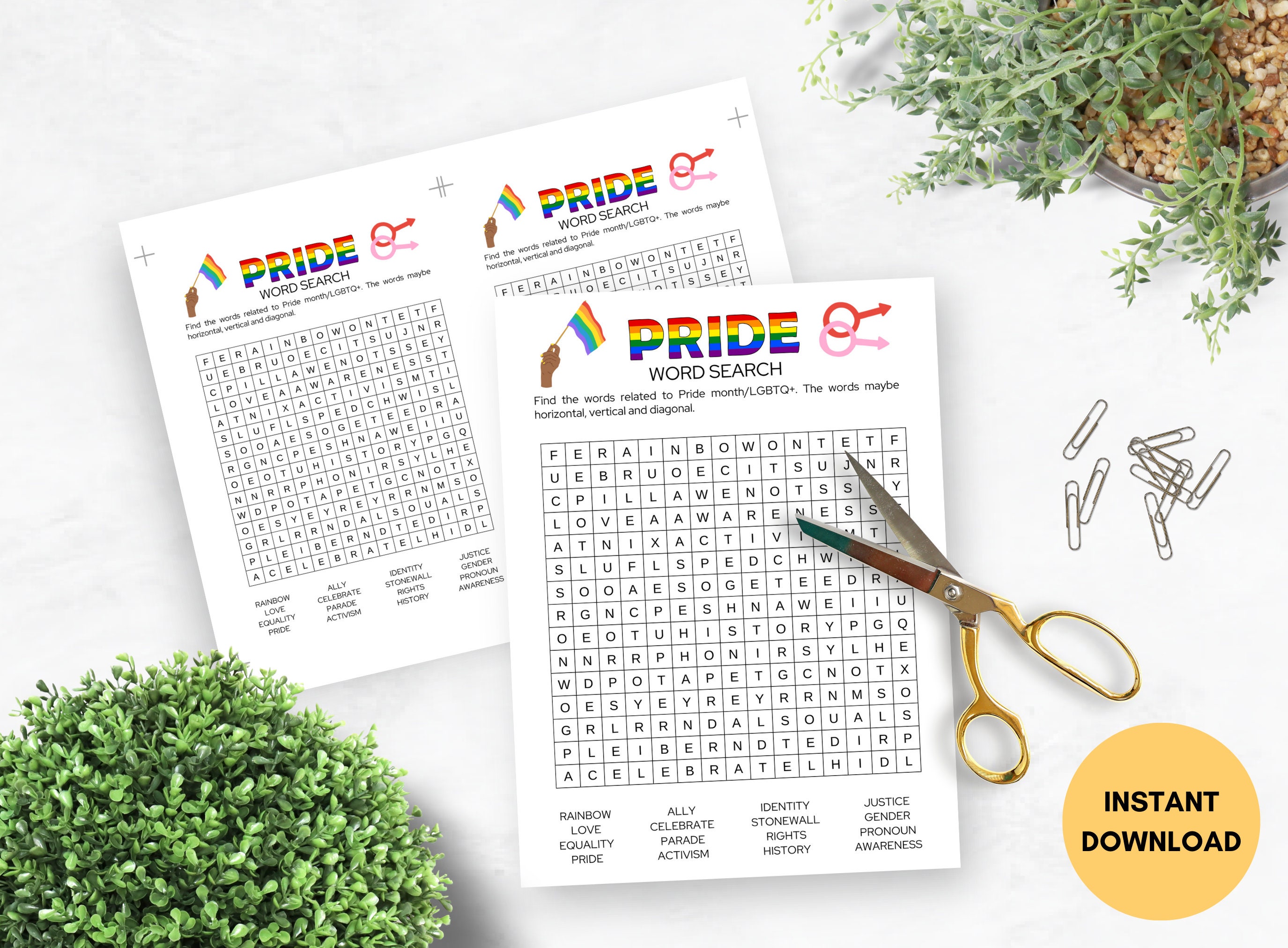 8 Printable Pride Month Party Games, LGBTQ Pride Games Bundle, LGBTQ ...