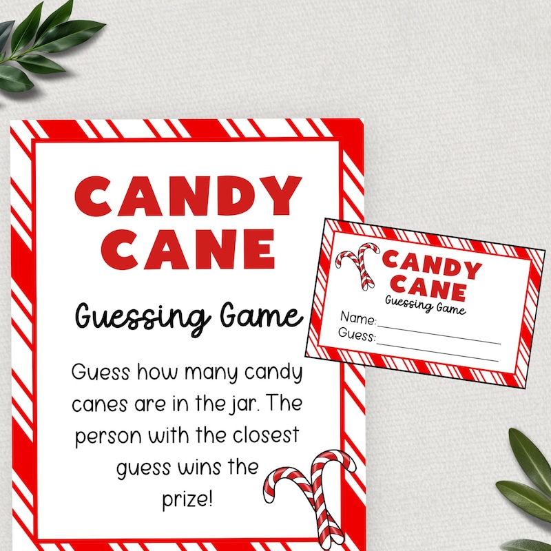 Candy Cane Puzzle - Etsy