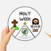 Holy Week Craft, Printable Bible Coloring Wheel, Easter Story Sunday ...