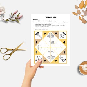 Parable of the Lost Coin, Printable Cootie Catcher, Sunday School Craft ...