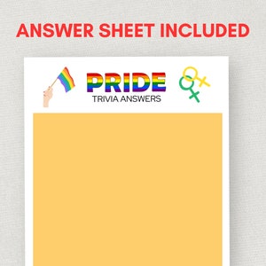 Printable Pride Trivia, Pride Month Party Games, LGBTQ+ Trivia ...