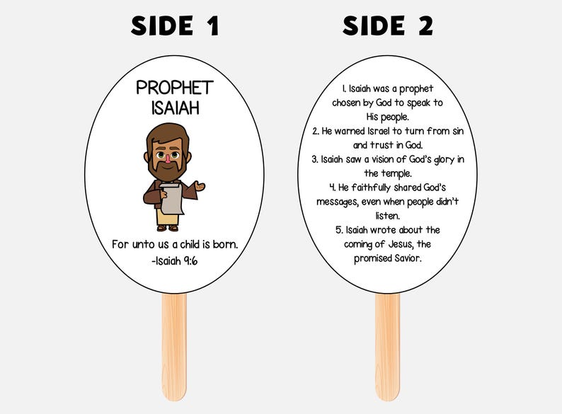 Prophet Isaiah, Printable Bible Verse Activity for Church, Sunday ...