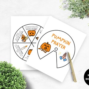 Pumpkin Carving Christian Halloween Activity, Printable Pumpkin Prayer ...