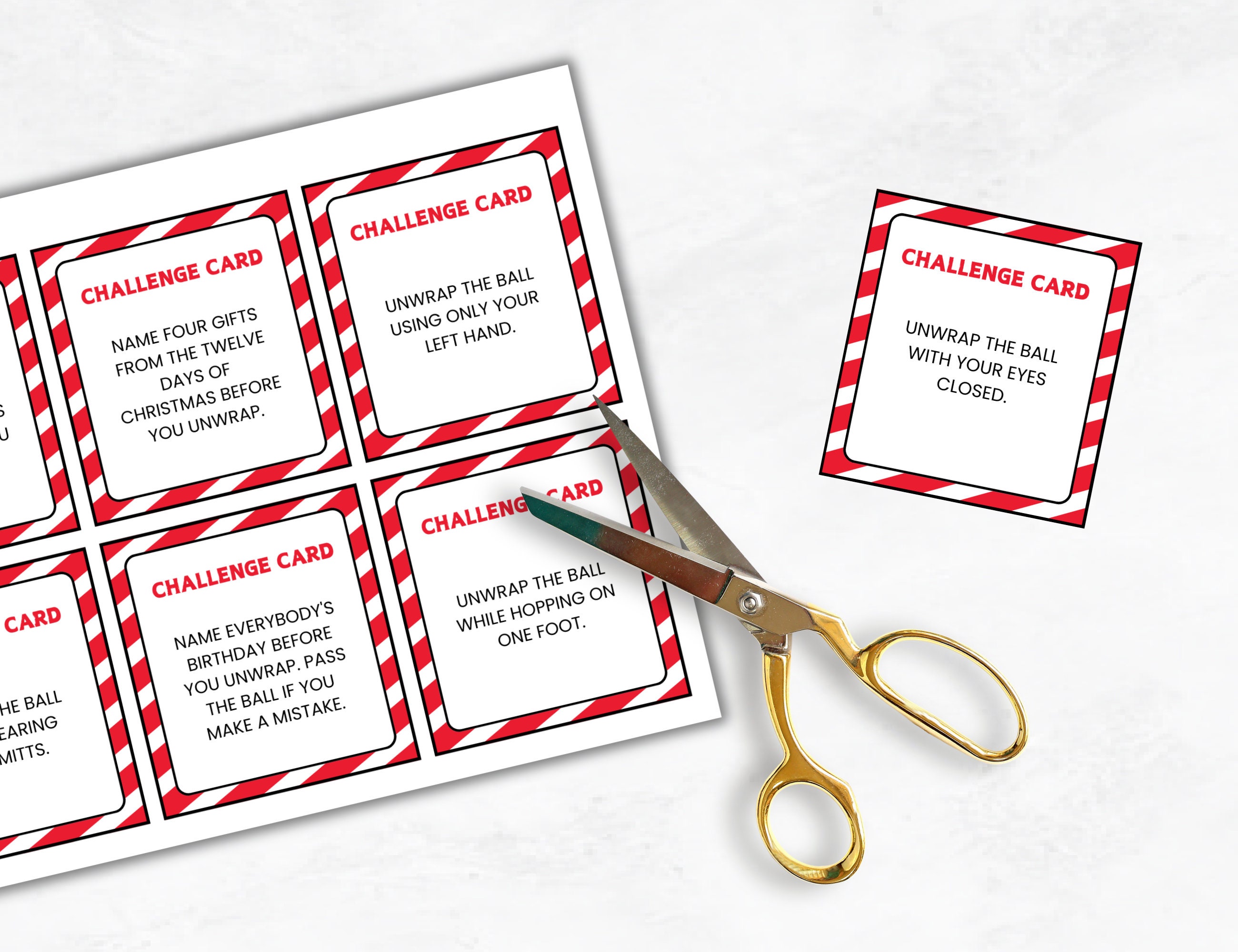 Saran Wrap Ball Game, Printable Christmas Dice Game, Wrap Trap, Fun ...