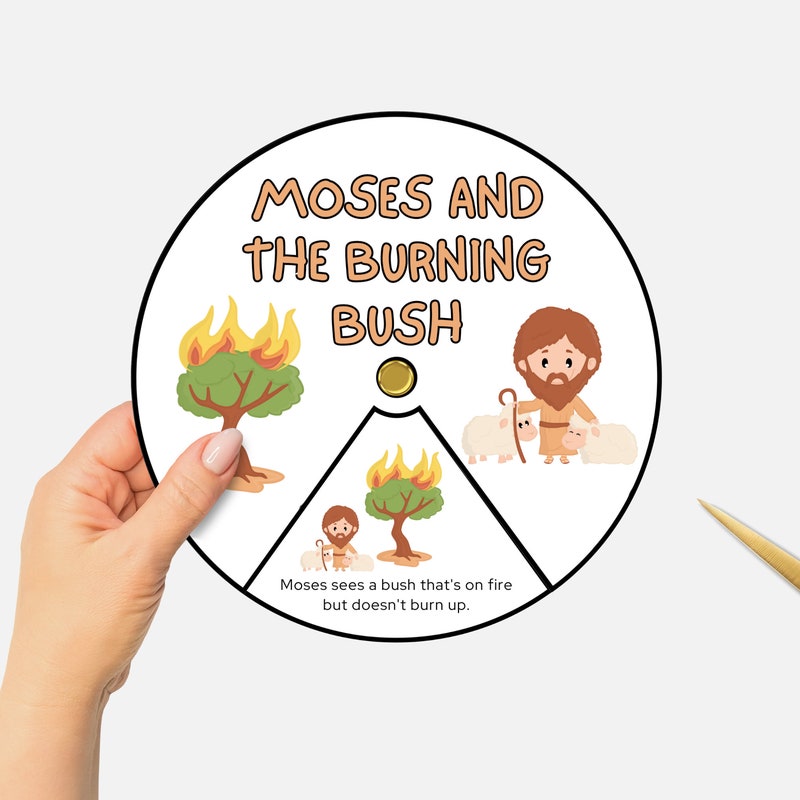 Moses and the Burning Bush Bible Story - Etsy