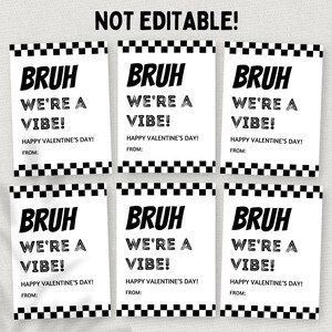 Bruh Valentine, Printable Classroom Valentines, Snarky Classmate Gift ...