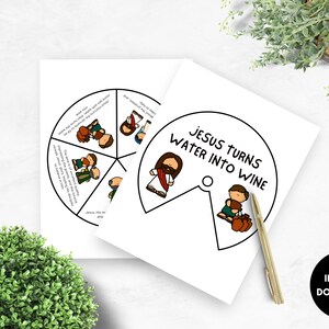 Jesus Turns Water Into Wine, Miracles of Jesus, Printable Bible ...