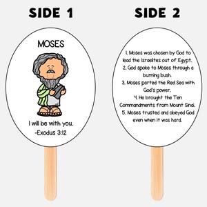 Moses Craft, Sunday School Craft, Printable Bible Verse Activity for ...