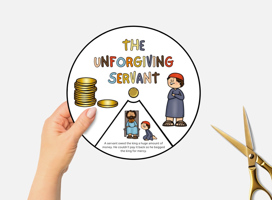 Parable of the Unforgiving Servant, Printable Bible Coloring Wheel ...