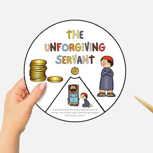 Parable of the Unforgiving Servant, Printable Bible Coloring Wheel ...