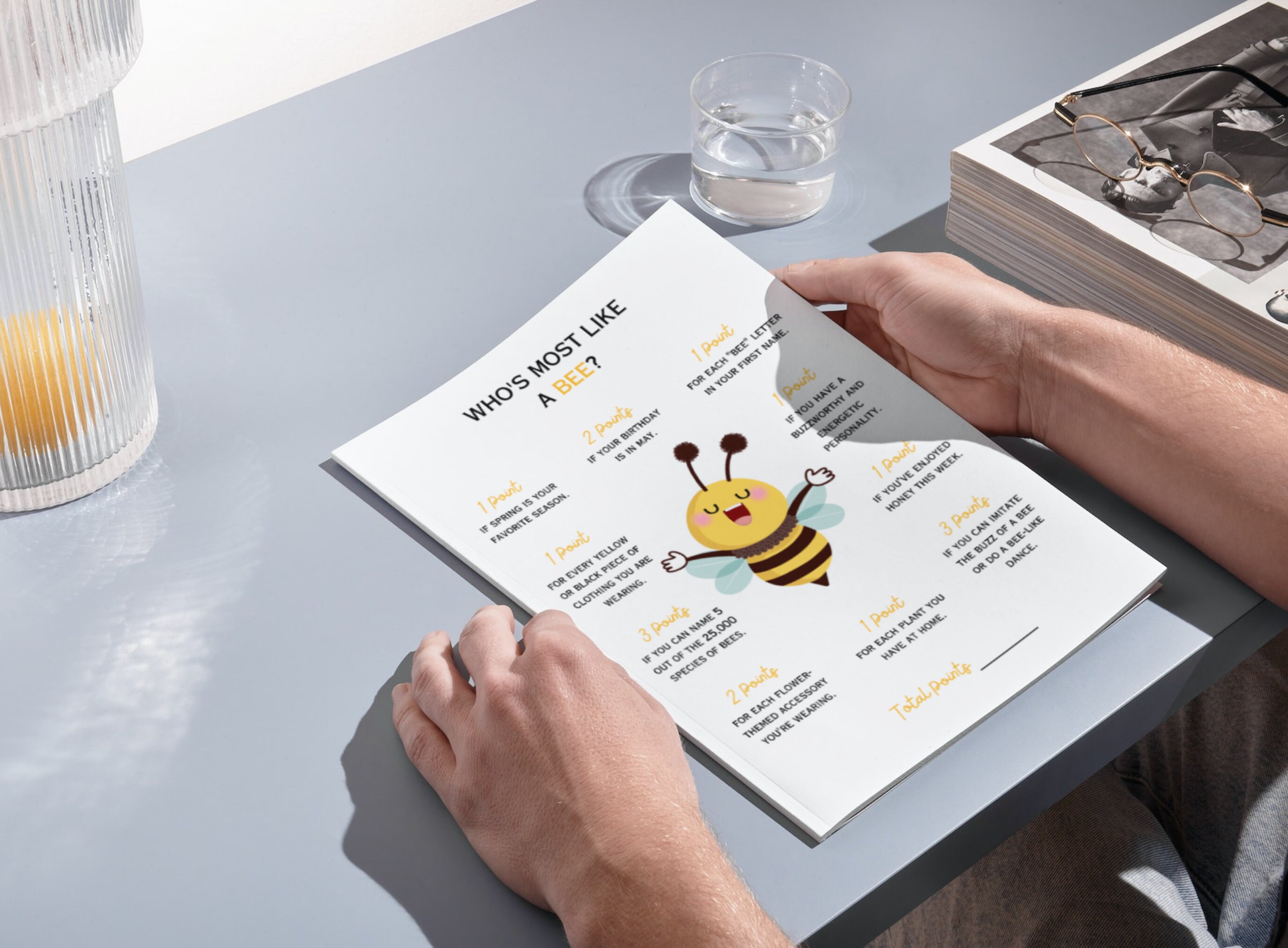 Who is Most Like a Bee, Fun Printable Party Game for Kids and Adults ...