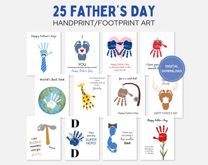 Fathers Day Poem, Fathers Day Craft From Child, Footprint Art Fathers ...