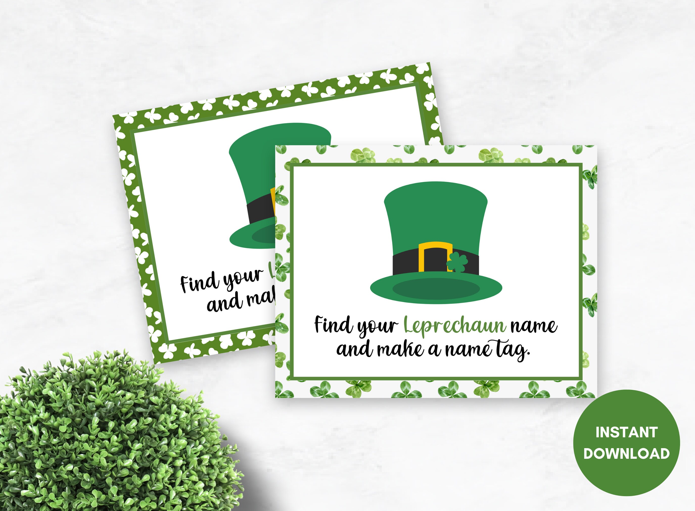 Whats Your Leprechaun Name, What's My Leprechaun Name, St Patricks Day ...