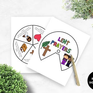 Lent Prayers, Printable Bible Coloring Wheel, Catholic Lent, Ash ...