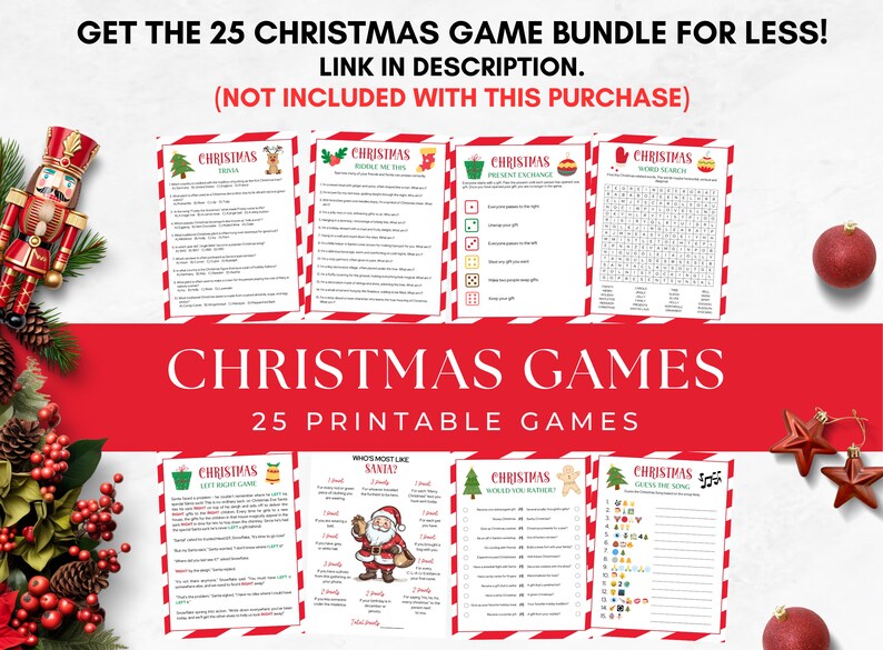 Christmas Movie Game, Printable Office Group Activity, Fun Xmas Family ...