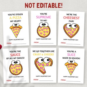Pizza Valentine, Printable Classroom Valentines, Student Gift Tags ...