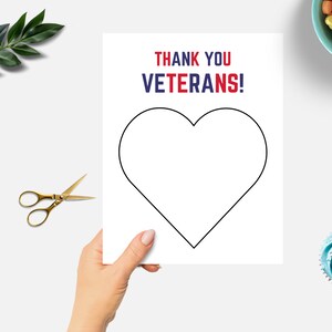 Veterans Day Craft, Happy Veterans Day, Thank You Veterans, Cut and ...