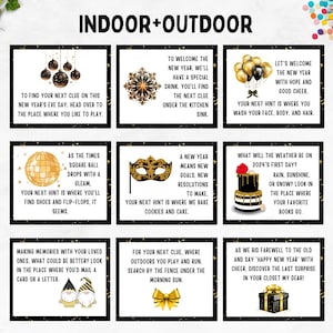 New Year's Eve Scavenger Hunt, Printable Indoor and Outdoor Treasure ...