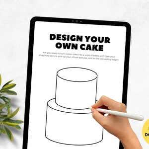 Design Your Cake Printable Activity, Cake Game for Kids and Adults ...