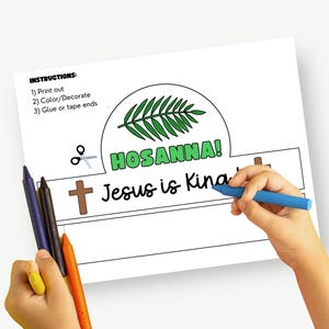 Palm Sunday Bible Lesson, Triumphal Entry, Holy Week Printable ...