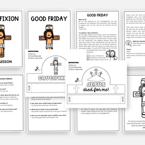 Crucifixion of Jesus, Good Friday Bible Lesson, Holy Week Printable ...