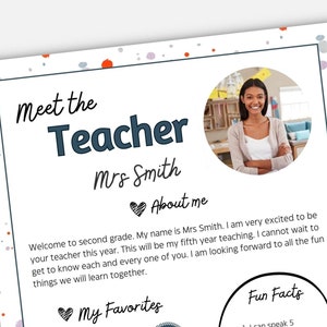Meet the Teacher, Editable Meet the Teacher Template, School Newsletter ...