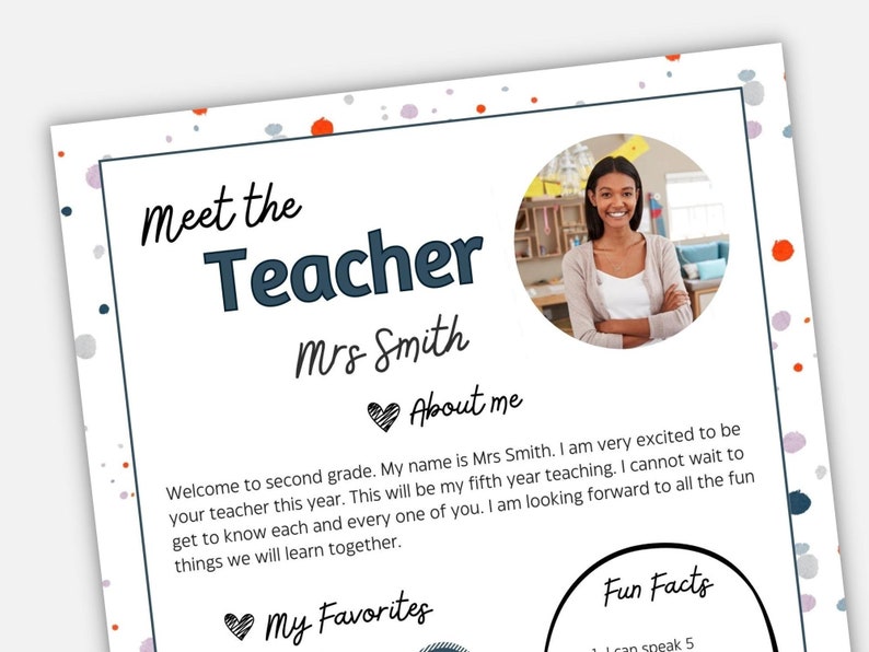 Meet the Teacher, Editable Meet the Teacher Template, School Newsletter ...