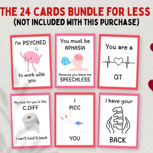 Nurse Valentines, Printable Doctor Valentine Gift Tags, Funny Medical ...