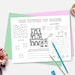 The Tower of Babel, Printable Bible Story Activity Placemat, Sunday ...