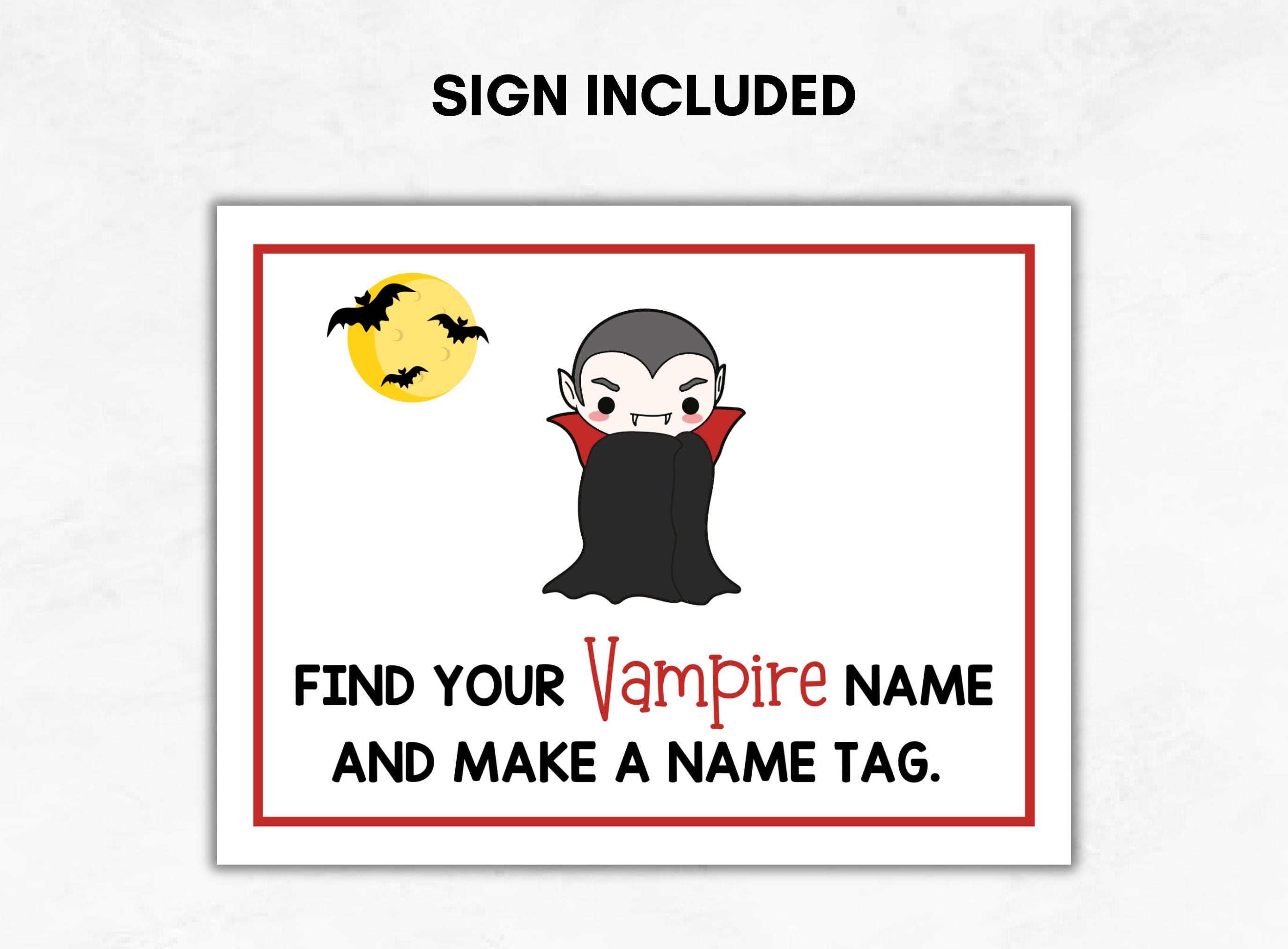 Whats Your Vampire Name, Vampire Theme Party, Spooky Halloween Name ...