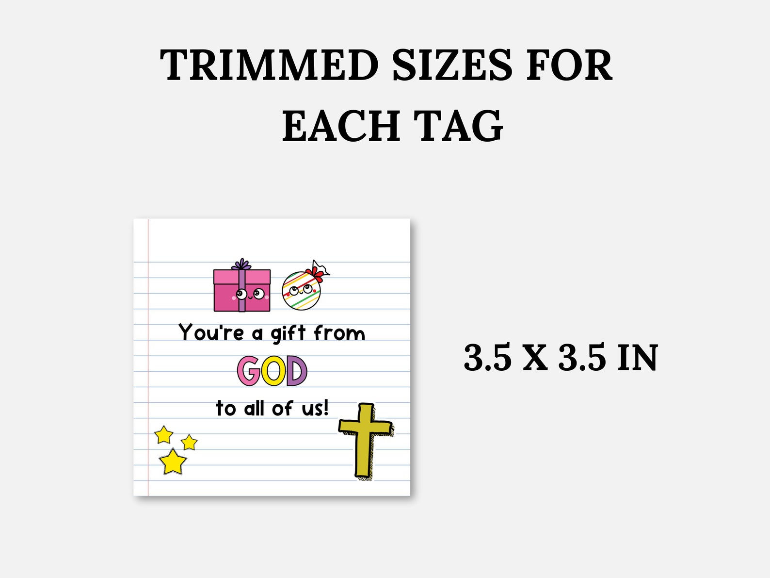 Sunday School Teacher Gift Tag, Printable Bible Study Religious Tags ...