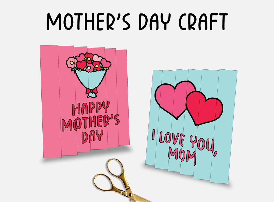 Mother's Day Craft, Printable Agamograph, Easy 2 Way Picture Coloring ...