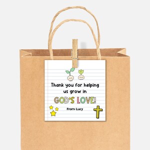 Sunday School Teacher Gift Tag, Printable Bible Study Religious Tags ...