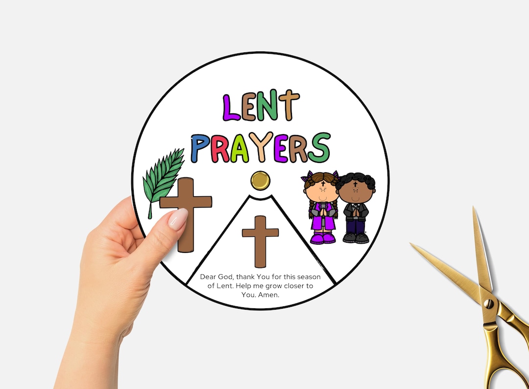 Lent Prayers, Printable Bible Coloring Wheel, Catholic Lent, Ash ...