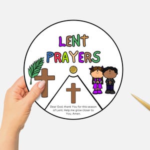 Lent Prayers, Printable Bible Coloring Wheel, Catholic Lent, Ash ...