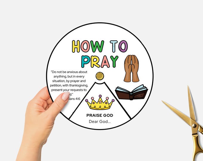 M&M Prayer Card for Kids/students, Student Prayer Card, Sunday School ...