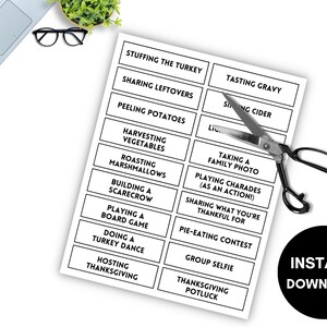 Thanksgiving Charades Game, Friendsgiving Pictionary, Turkey Day ...