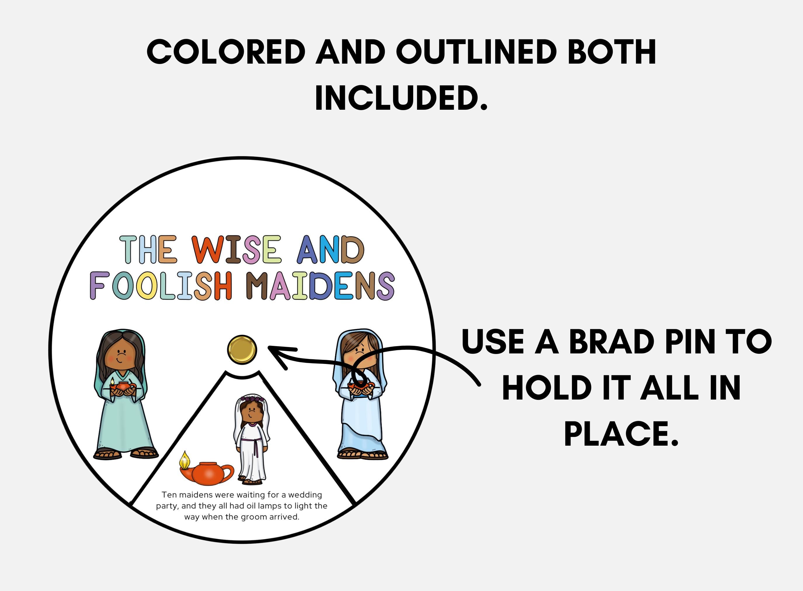 Parable of the 10 Foolish Virgins, Wise and Foolish Maidens Bible ...